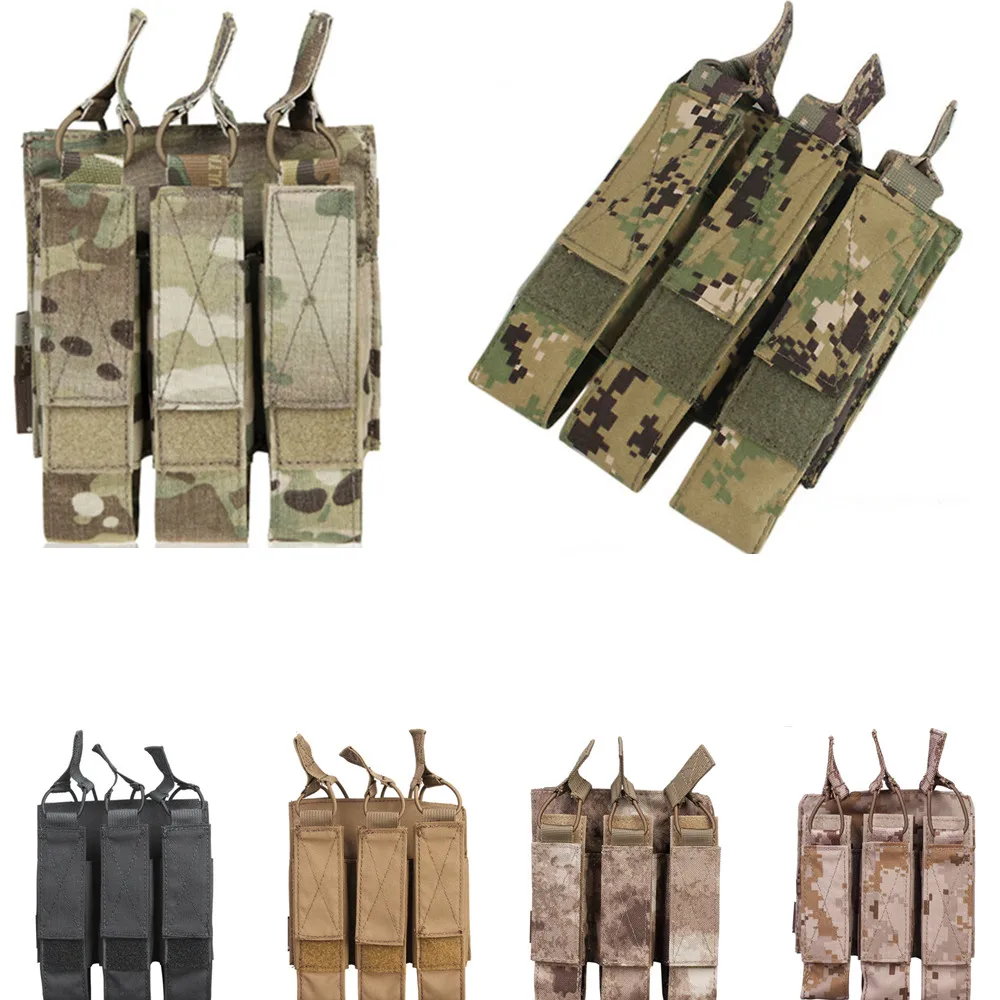 FOR-MP5-MP7-KS-Triple-Magazine-Pouch-Tactical-Modular-MOLLE-Triple-Open ...