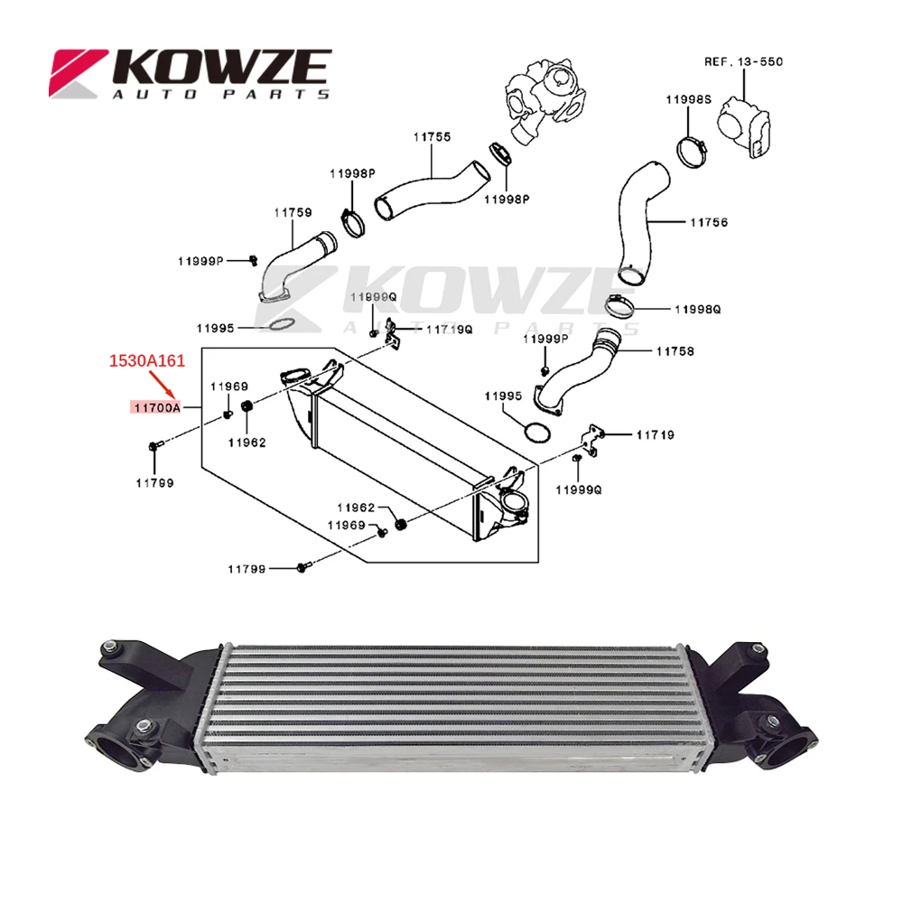 Intercooler-4N15-para-Mitsubishi-Nativa-Montero-Pajero-Sport-3-KS1W ...