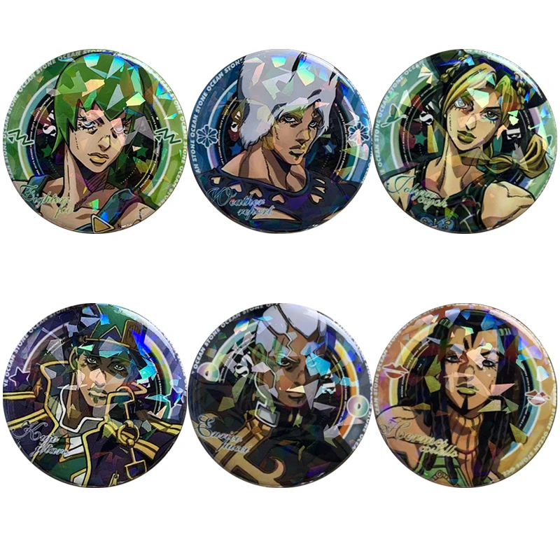 JoJo's Bizarre Adventure Brooches Anime Figure Kujo Jonathan Joestar ...