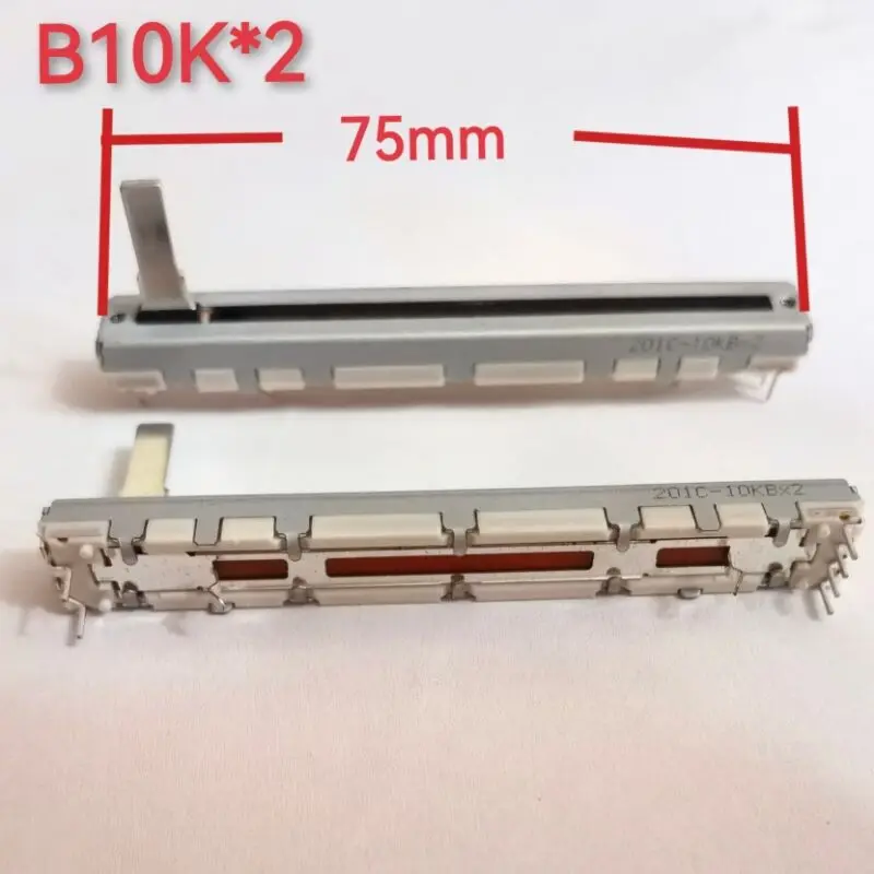 1PCS-Straight-slip-potentiometer-B103-10KB-2-Total-length-75mm-Mixer ...