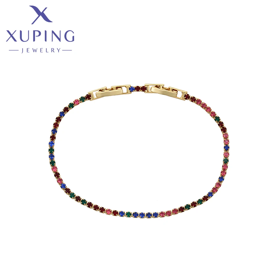 Xuping-Jewelry-Fashion-New-Arrival-Multicolor-Chain-Shaped-Light-Gold ...