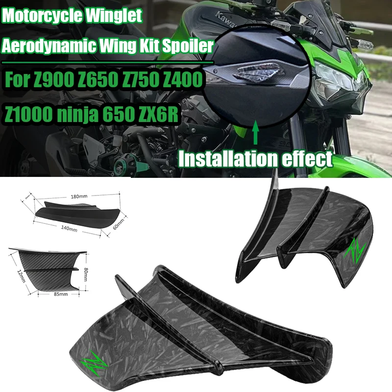 For Z900 Z650 Z750 Z400 Z1000 Motorcycle Accessories Wind Knife Racing ...