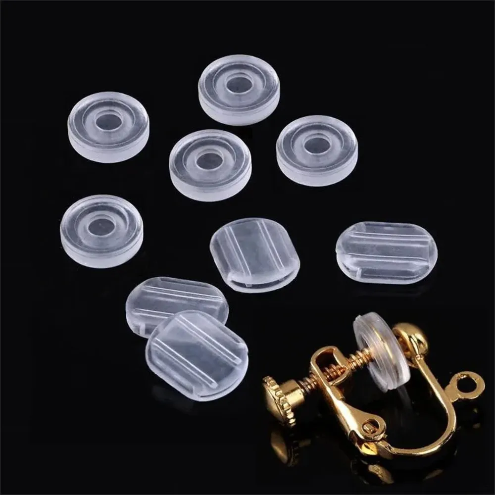 50pcs-Silicone-Clip-Earring-Pad-Cushion-Cover-for-Comfort-Clip-on-Ear ...