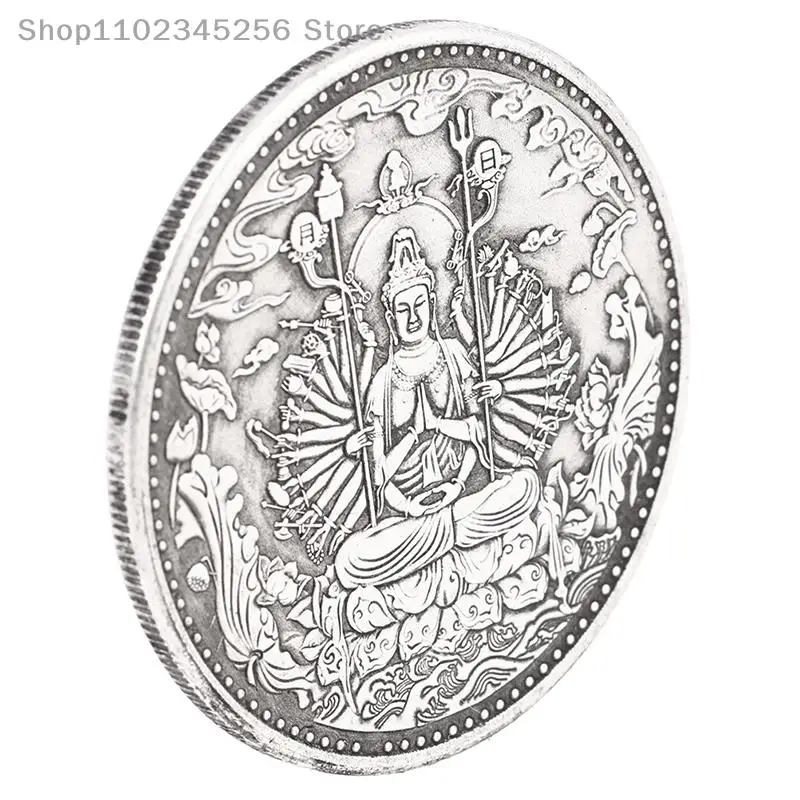 Colecci-n-de-monedas-antiguas-de-plata-del-T-bet-estatua-de-Buda-Sutra ...