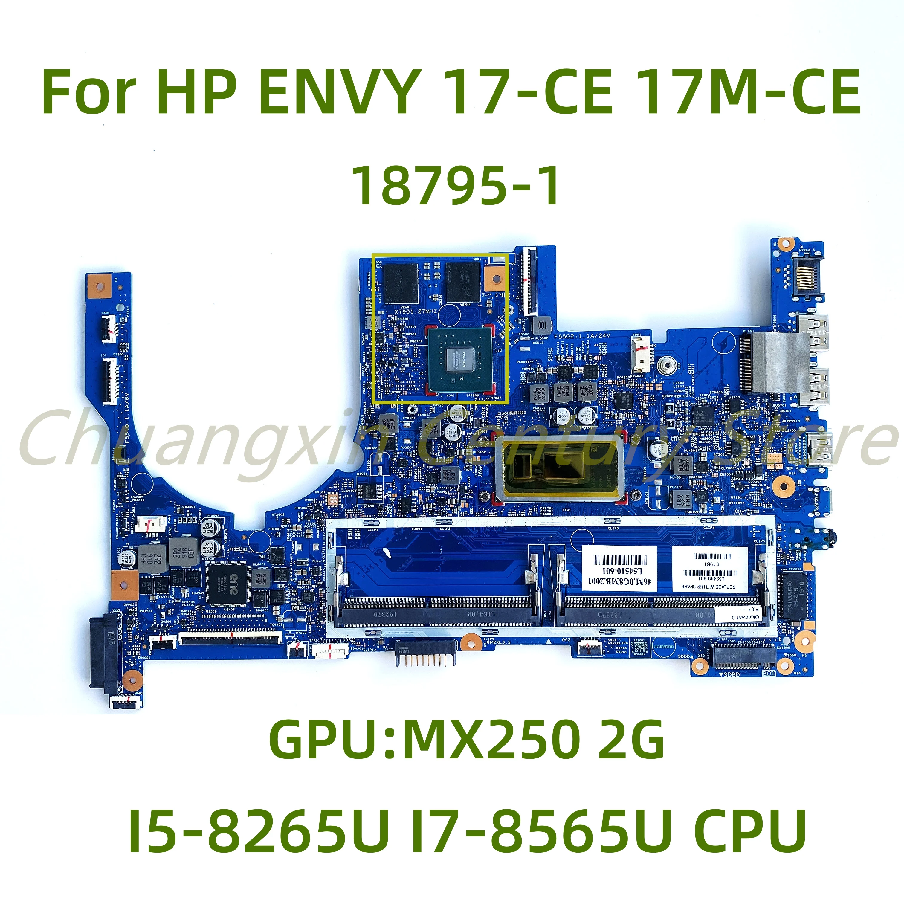 Suitable-for-HP-ENVY-17-CE-17M-CE-laptop-motherboard-18795-1-with-I5 ...