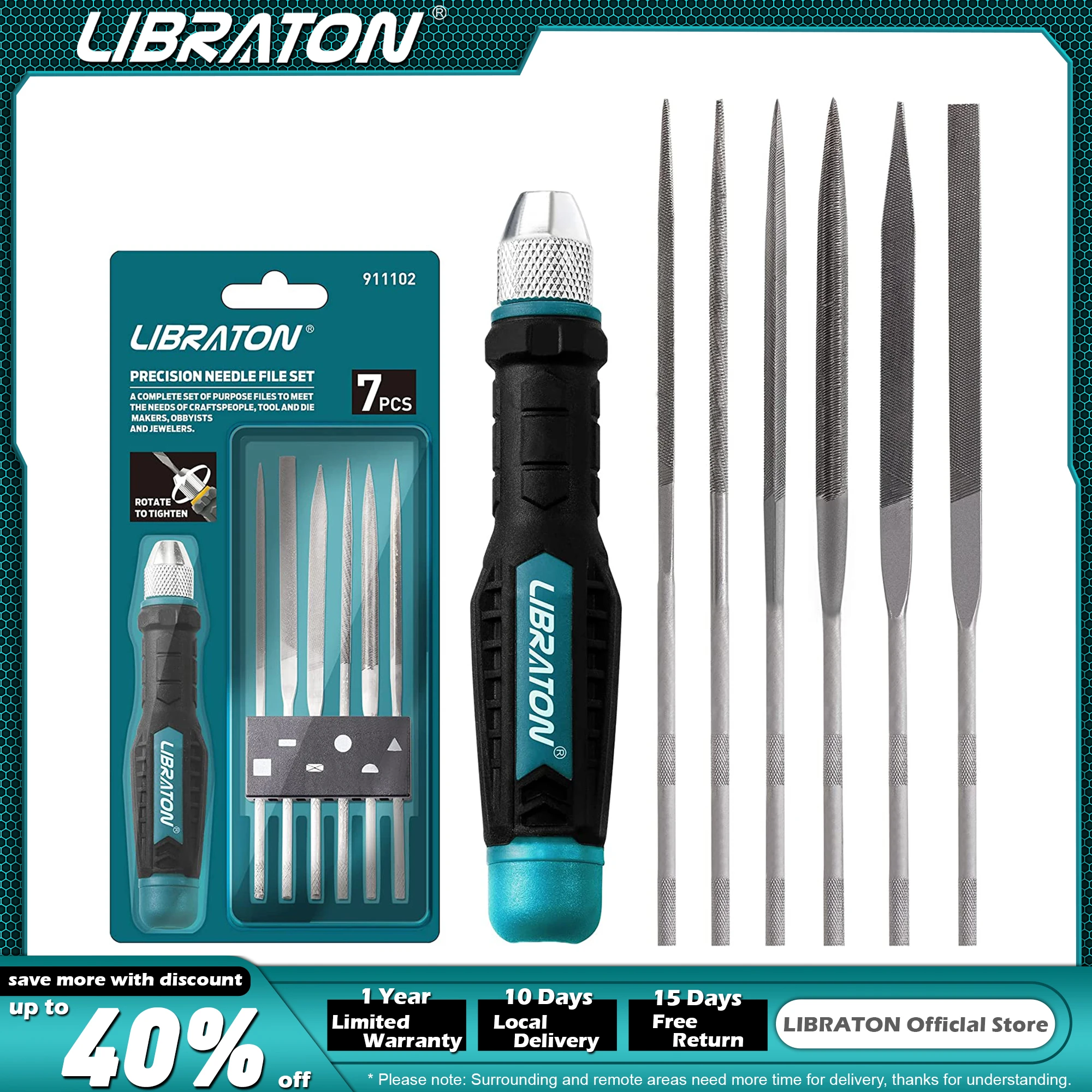 Libraton 6Pcs Needle File Set Interchangeable, Small Files, Mini Files ...