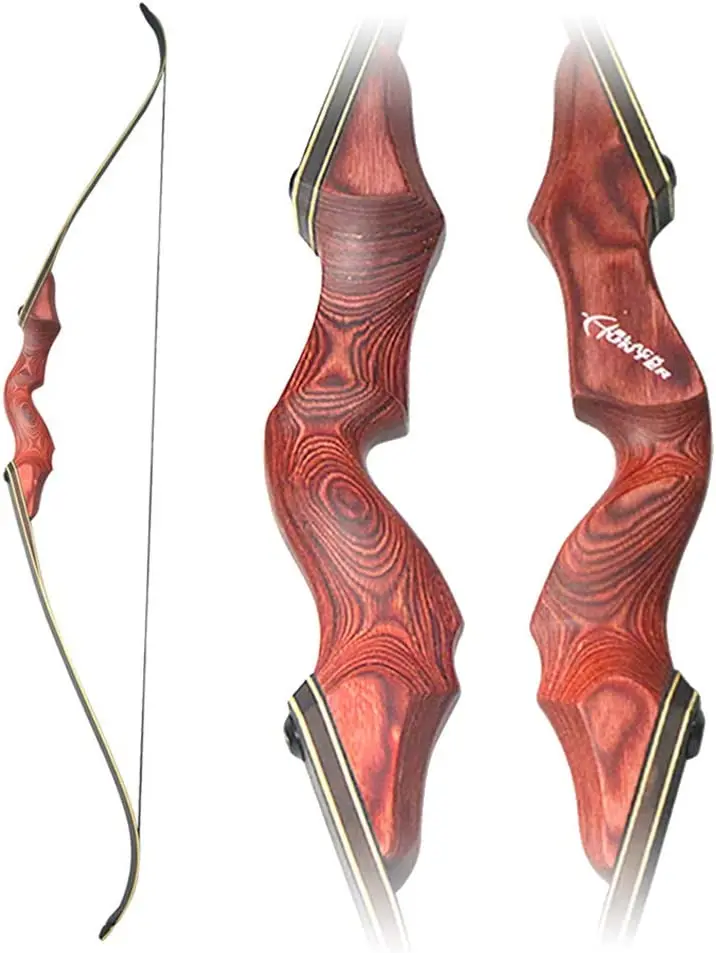 60 Inch Takedown Recurve Bow and Carbon Arrow Set Archery Traditional ...