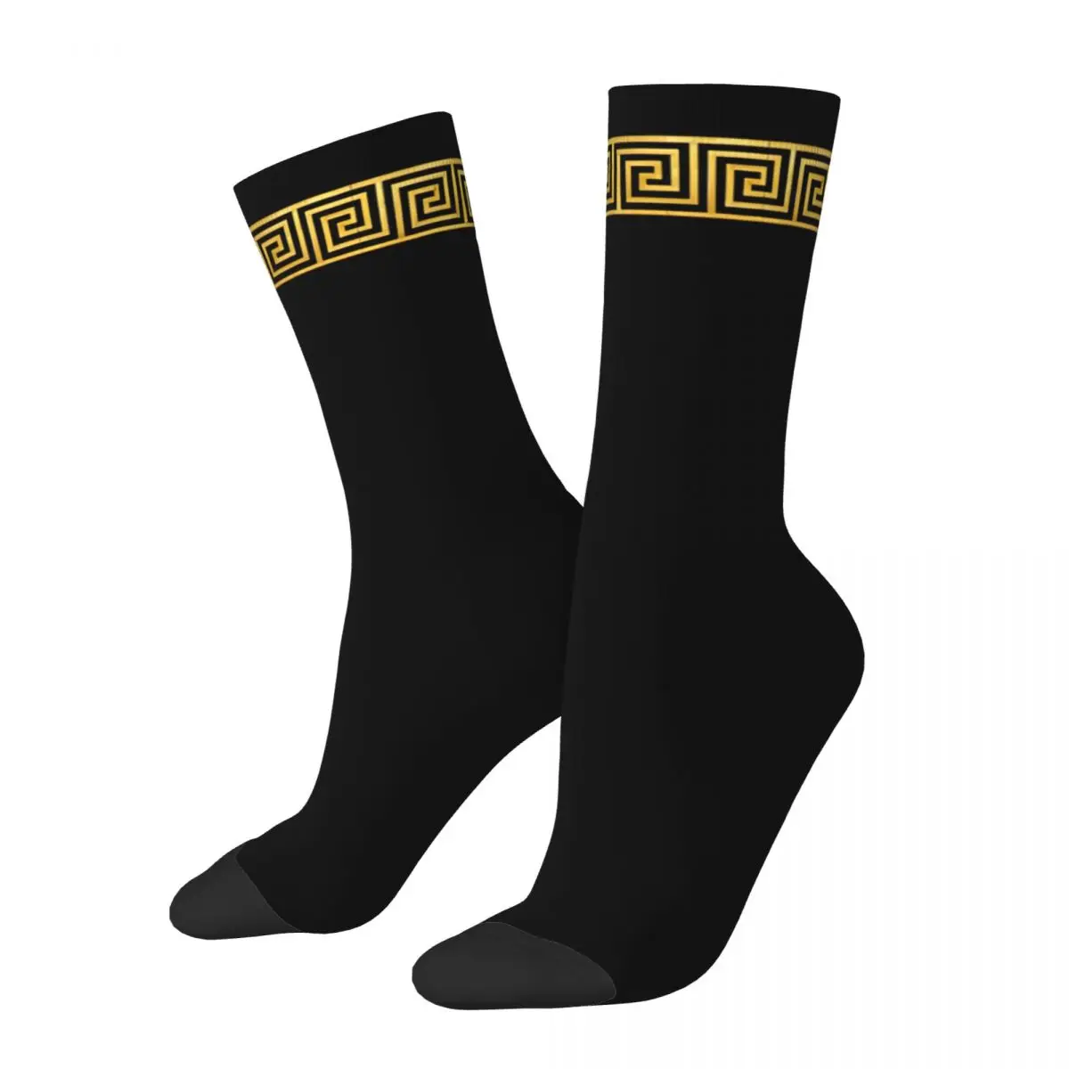 Gold-Greek-Keys-Socks-2-Four-Season-Casual-Men-s-Women-s-Socks-Cute ...