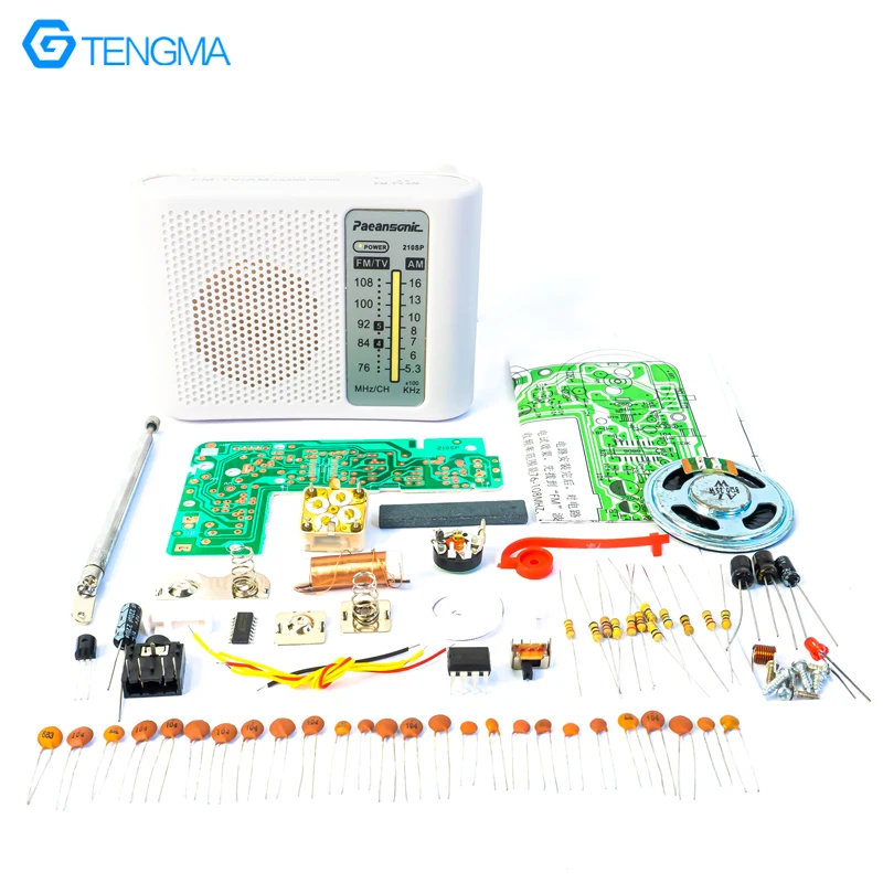 210SP radio assembly kit FM AM/FM electronic training teaching welding ...