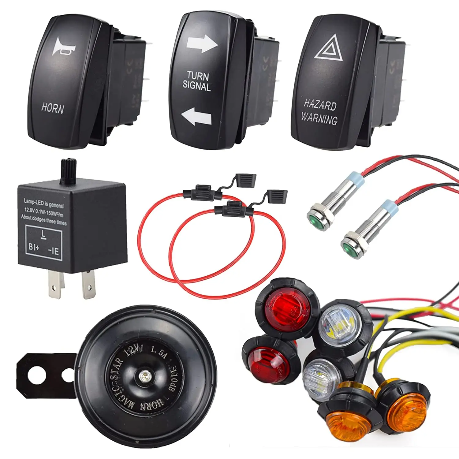 Universal-ATV-UTV-SXS-Street-Legal-Kit-with-Rocker-Turn-Signal-Light ...