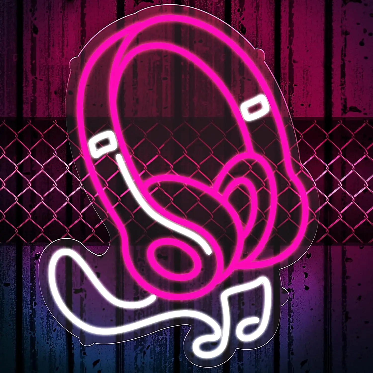 Headset-Neon-Sign-for-Wall-Decor-LED-Light-Sign-Music-Studio-Neon-Light ...