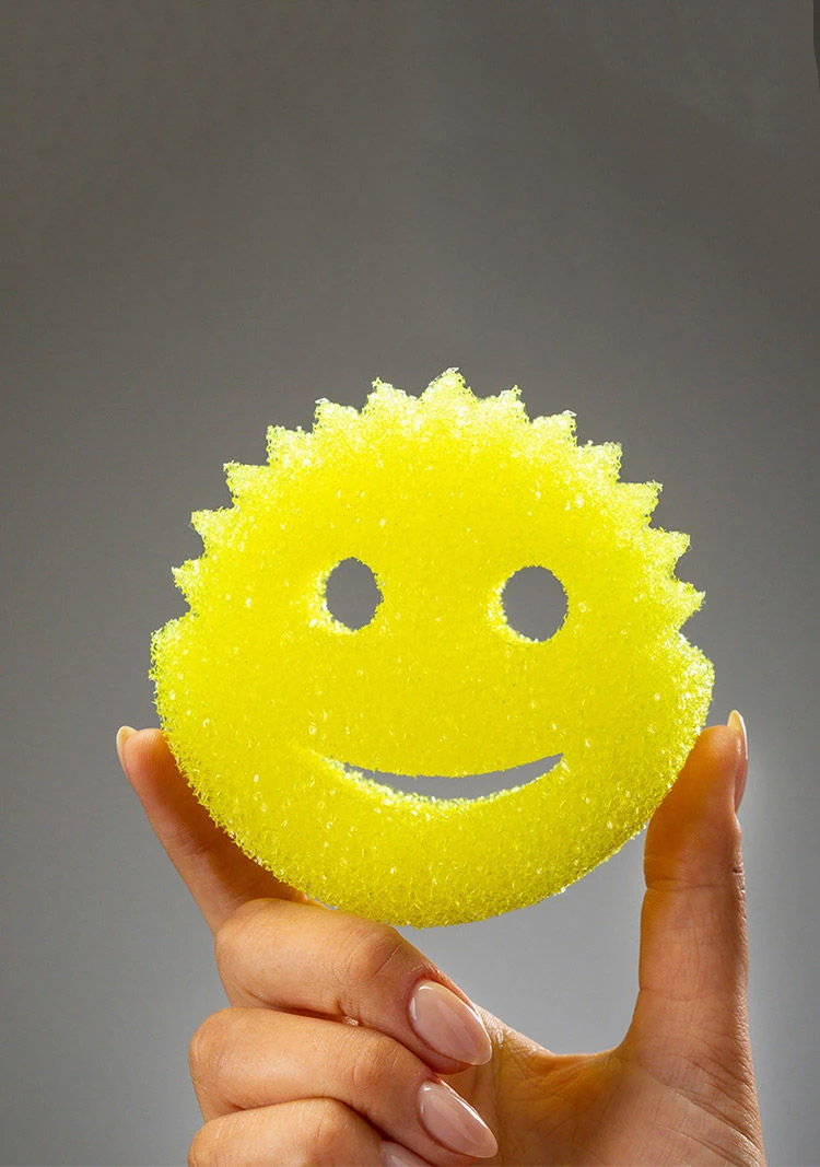 Éponge vaisselle,Smiley lave-vaisselle éponge magique ménage cuisine ...
