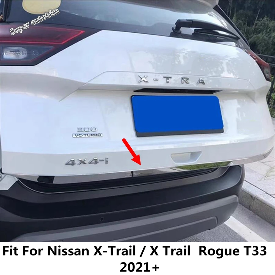 Rear-Door-Trunk-Tailgate-Strip-Molding-Cover-Trim-For-Nissan-X-Trail-X ...