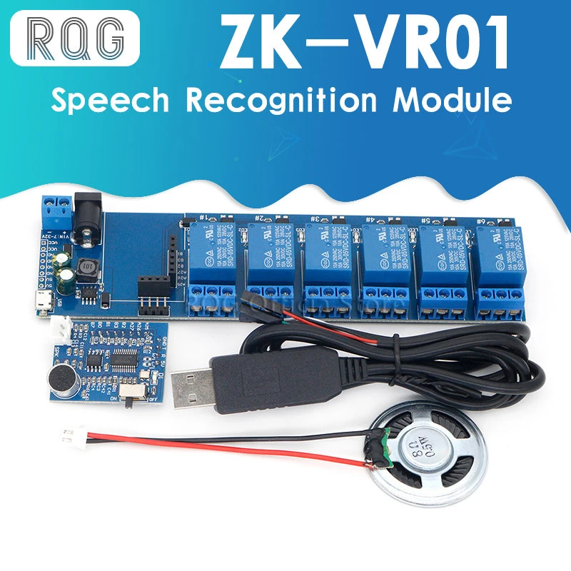 ZK VR01 음성 인식 모듈 AI 스마트 홈 오프라인 제어 사용자 정의 입력 직렬 포트 프로그래밍| | - AliExpress
