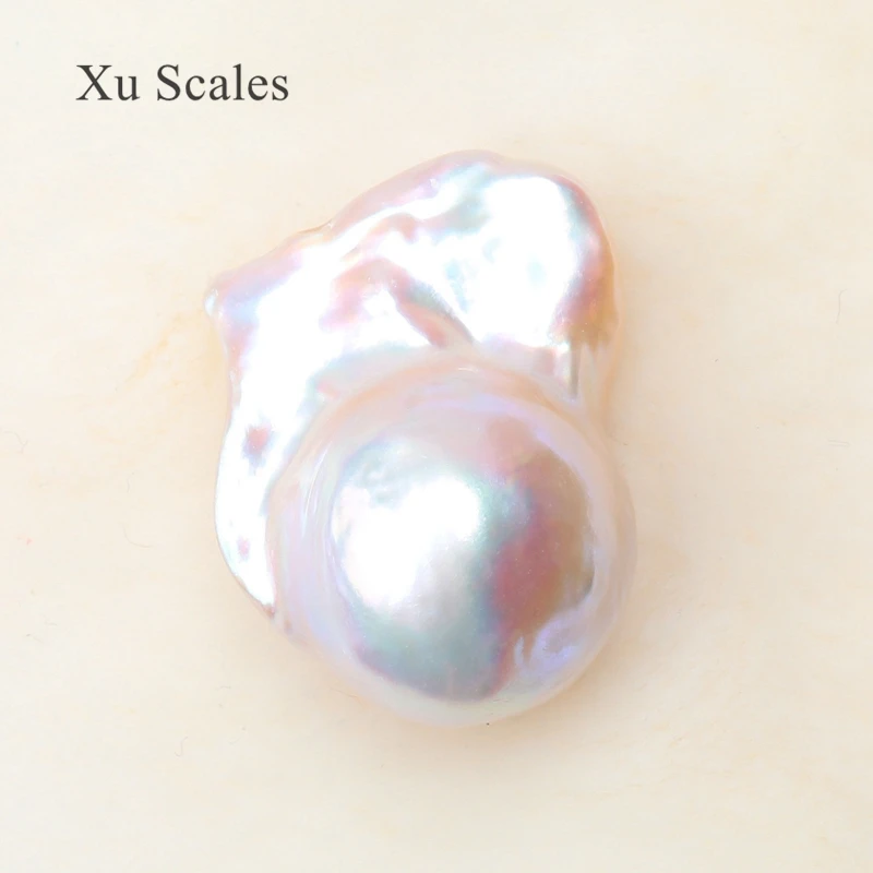 Aurora White perla de forma Irregular barroca de agua dulce Natural ...