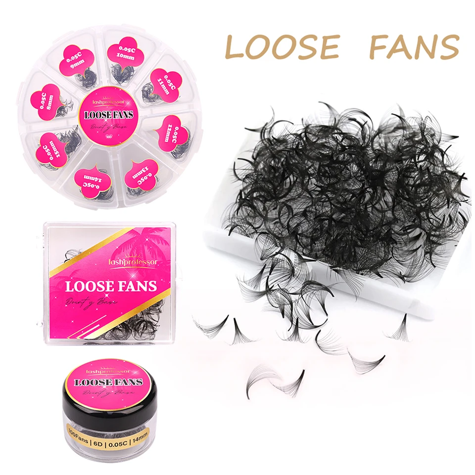 3D-10D-Pointy-Base-Medium-Stem-Sharp-Thin-Premade-Loose-Fans-Lashes ...