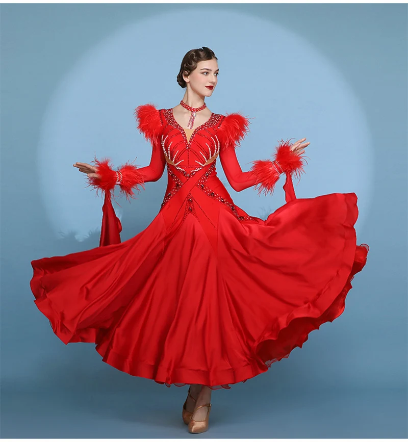 Ballsaal Wettbewerb Tanz kleid Frauen neues Design Dame Leistung ...