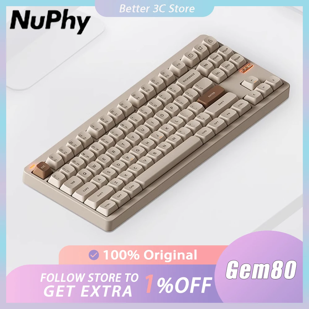NuPhy-Gem80-Mechanical-Keyboard-Three-Mode-RGB-Backlit-Support-VIA-QMK ...