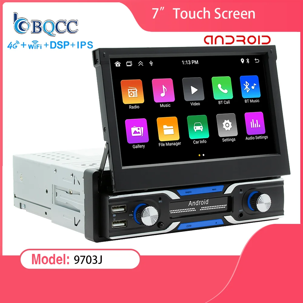 BQCC-Universal-Car-MP5-Player-7-Inch-Retractable-Touch-Screen-1DIN ...