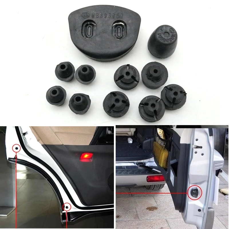11Pcs-Set-Car-Door-Dampers-Buffer-Pad-Stop-Shock-Rubber-MB893757-For ...