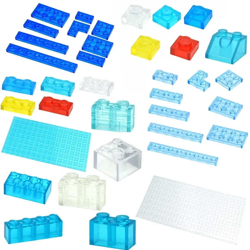 MOC-Transparent-Bulk-Brick-1x1-2x4-1x2-1x4-Thin-Thick-City-Building ...