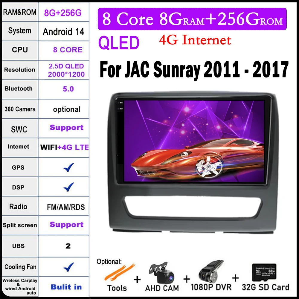 9-lnch-Android-14-For-JAC-Sunray-2011-2017-Car-Radio-Multimedia-Video ...