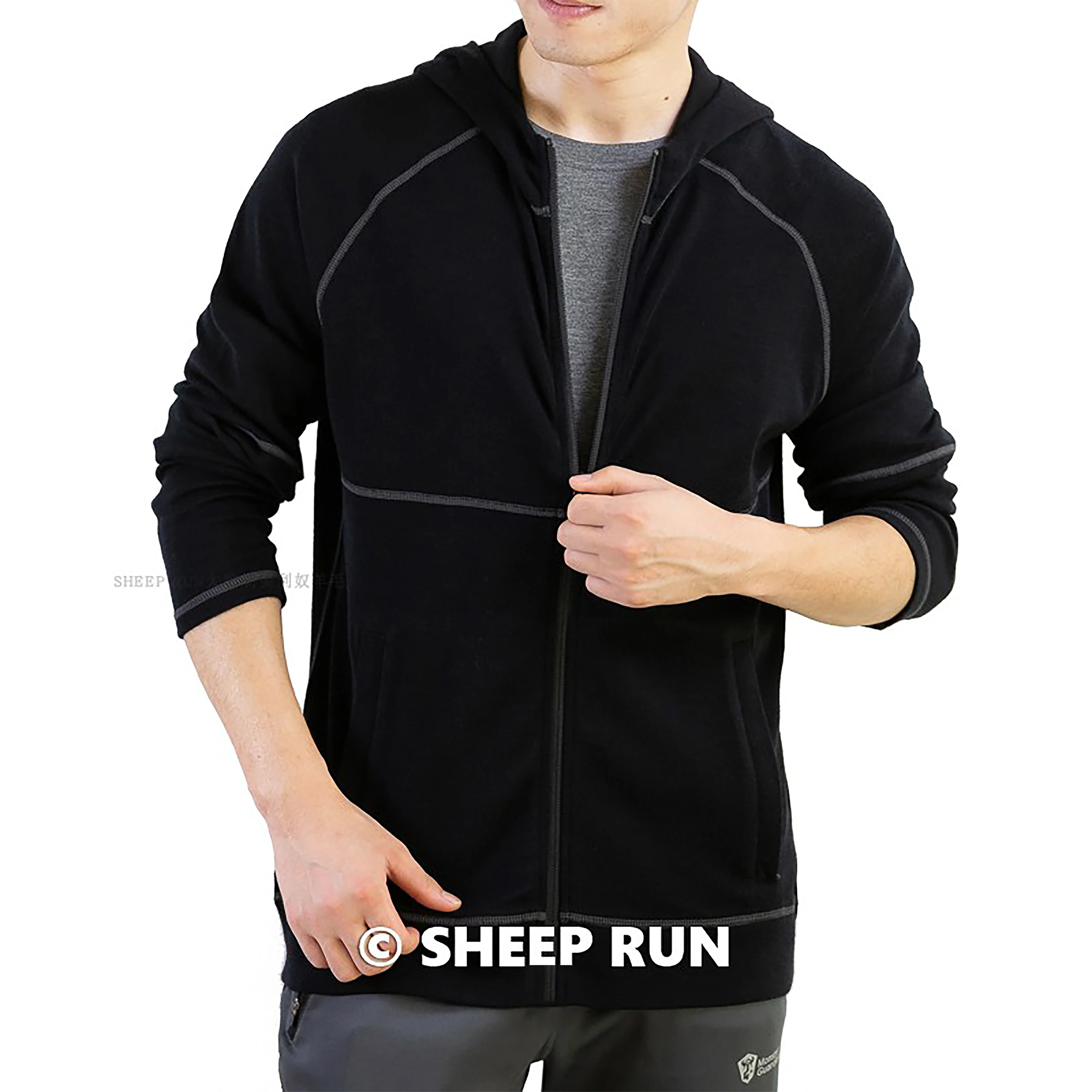 Heavy-320GSM-Men-s-Merino-Wool-Jacket-with-hood-Men-s-Merino-Wool-Hoody ...