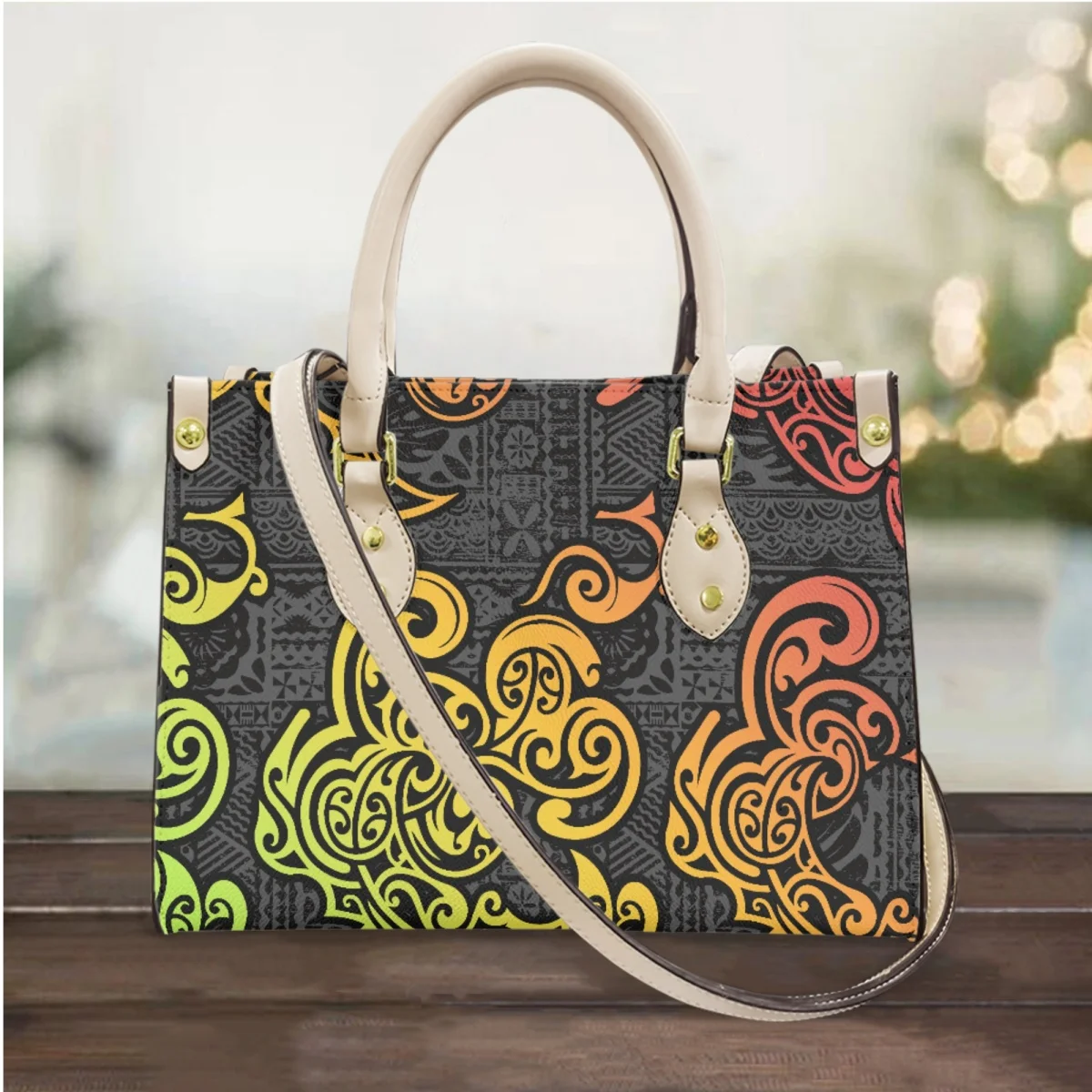Creative-Tribal-Pattern-Messenger-Bag-Polynesian-Turtle-Print-Fashion ...
