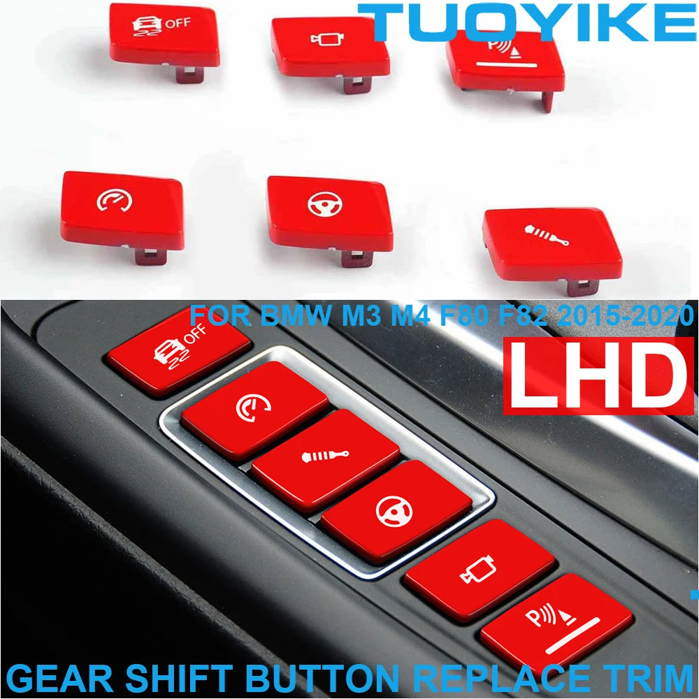 LHD ABS Sport RED Interior Central Console Gear Shift ESP Switch Button ...