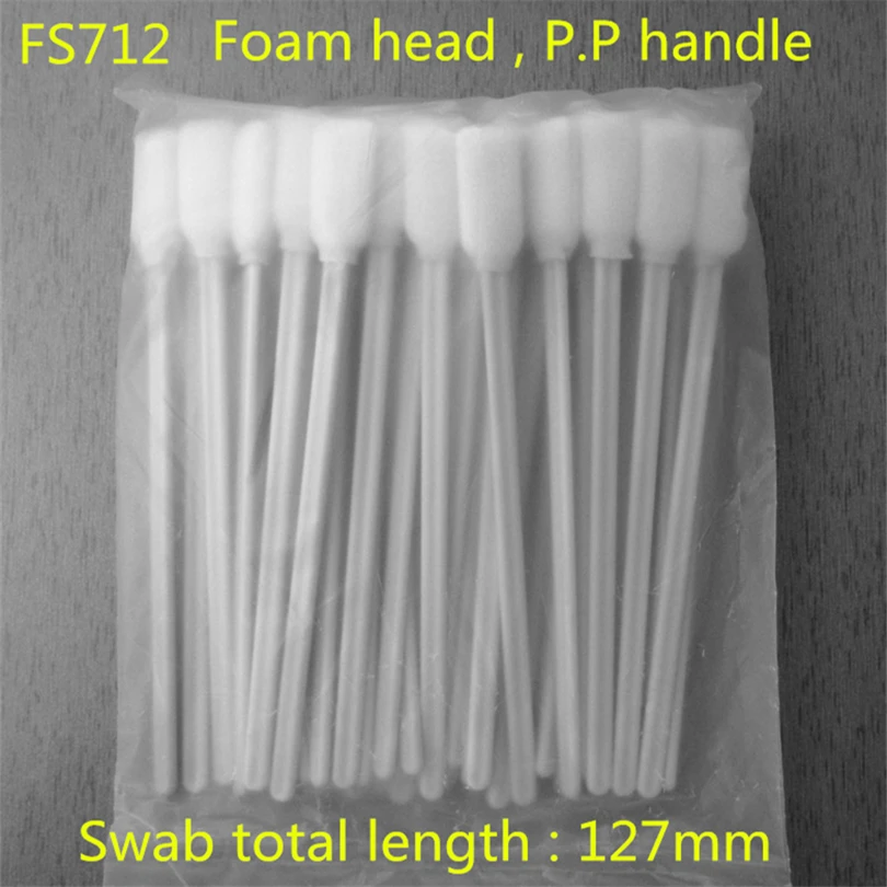 Generic 50 Cleaning Swabs Sponge Rod For Large Format Printer ...