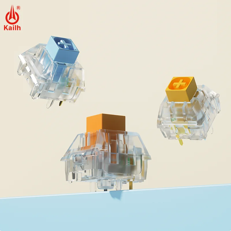 1-3-5pcs-Kailh-Box-Crystal-Heavy-Handfeel-Keyboard-Switch-Blue-Orange ...