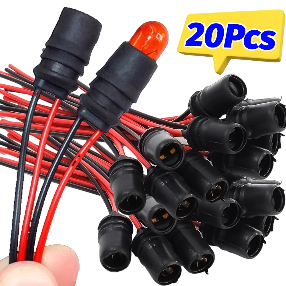 T10 W5W Lamp Holder Light Bulb Socket Car Motorcycle Rubber Connector ...
