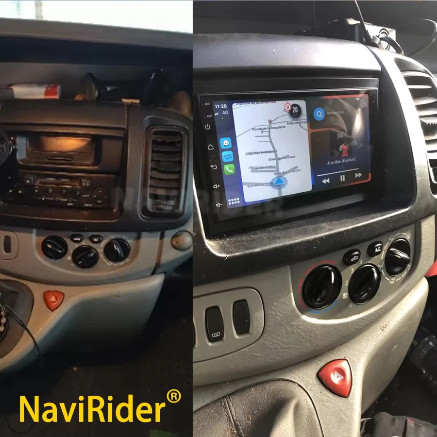 For Renault Trafic Opel Vivaro 2006 - 2010 128GB Rom Android 14 Auto ...