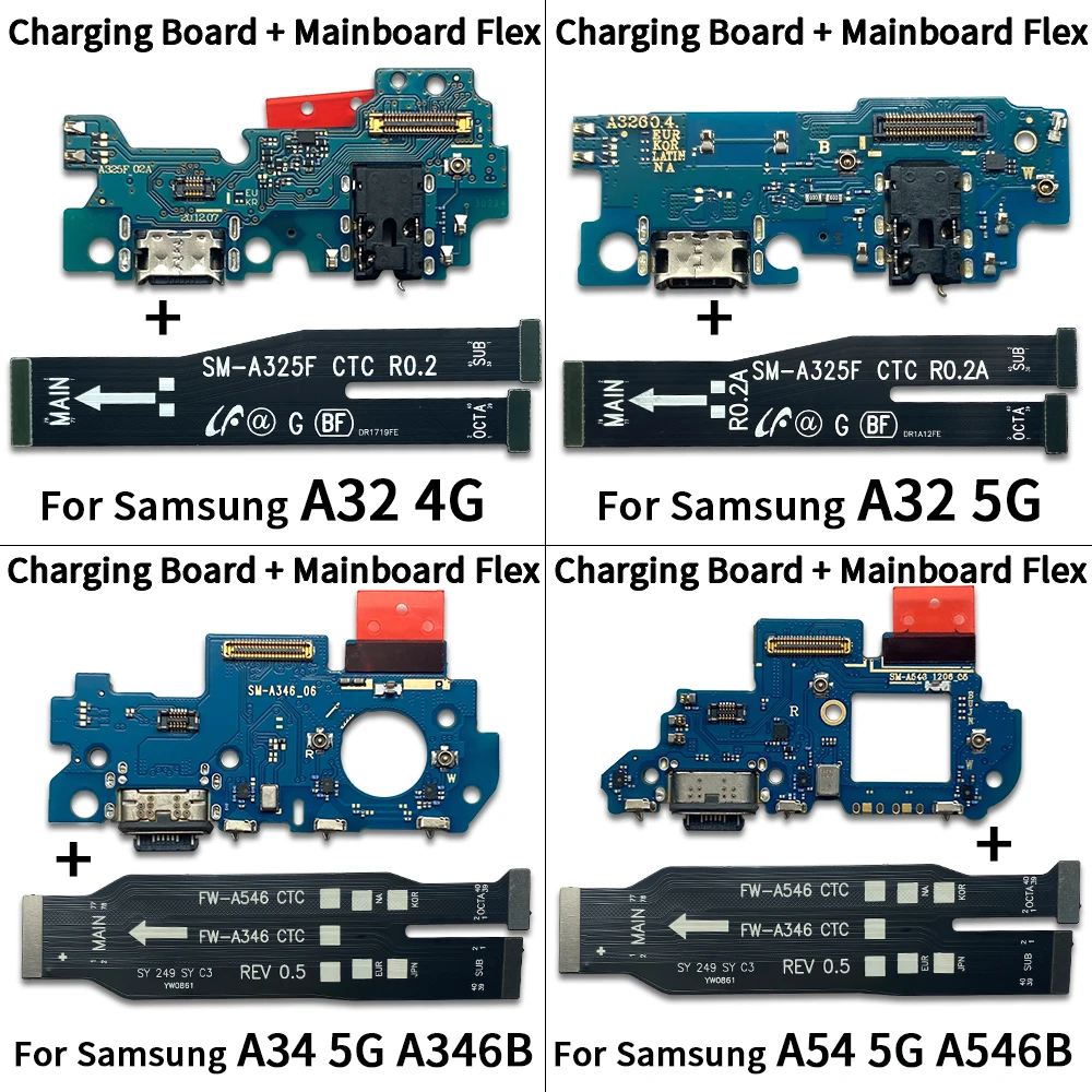 Tested Well Charging USB Port+ Main Board Flex Cable For Samsung A24 ...