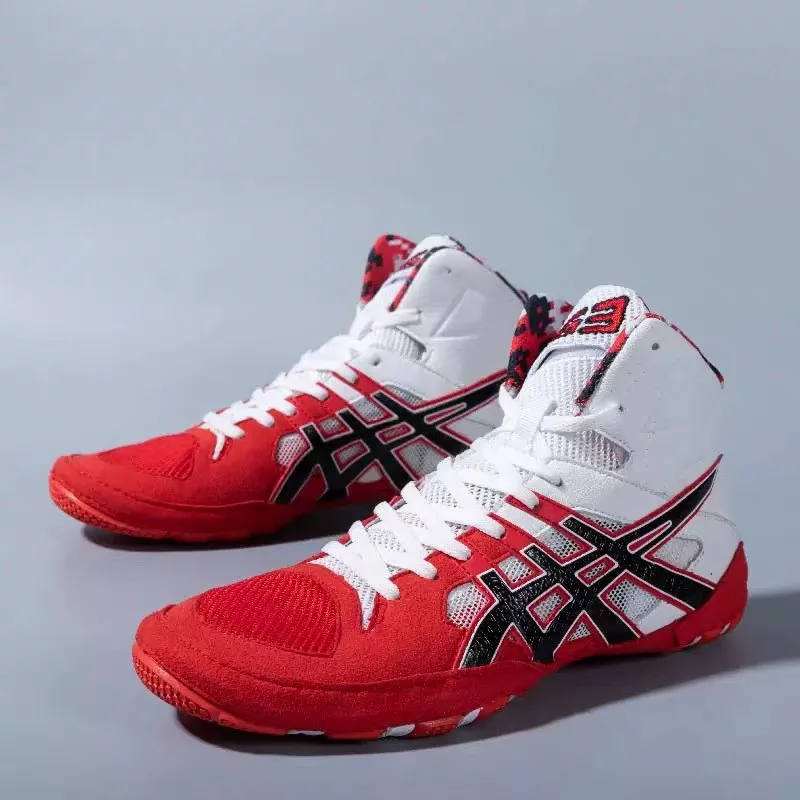 Botas-de-lucha-libre-profesionales-para-hombre-zapatos-de-boxeo-de ...
