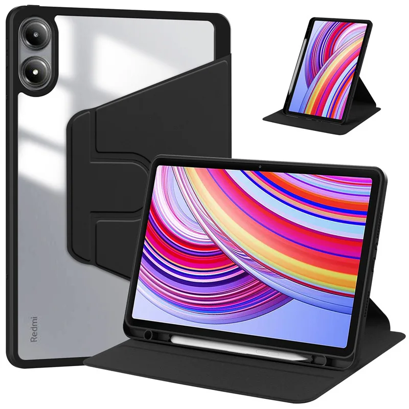 For-Redmi-Pad-Pro-12-1-inch-360-Rotating-Magnetic-Smart-Tablet-Cover ...