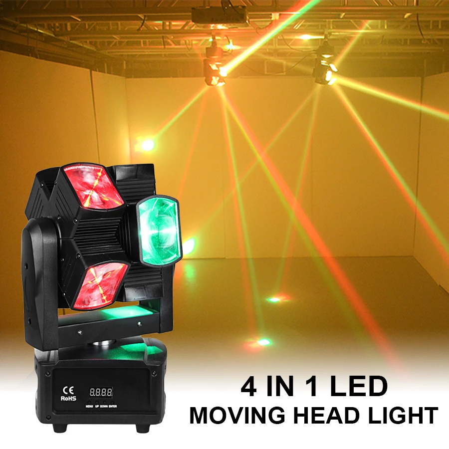 DJ-AiK-Led-8-10W-RGBW-Mobile-Head-360-Rotating-Stage-Dance-Hall-Bar ...