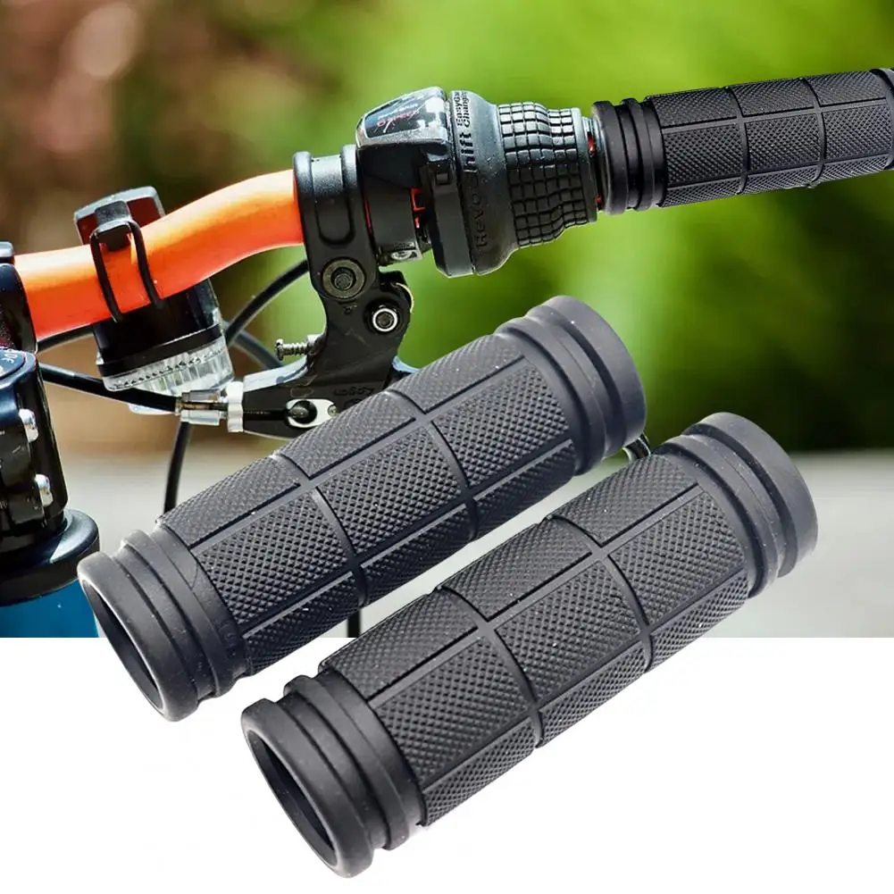 1Pair-Rubber-Bike-Handlebar-Grips-Bike-Riding-MTB-Handlebar-Sleeves-Anti-slip-One-sided-Locking ...