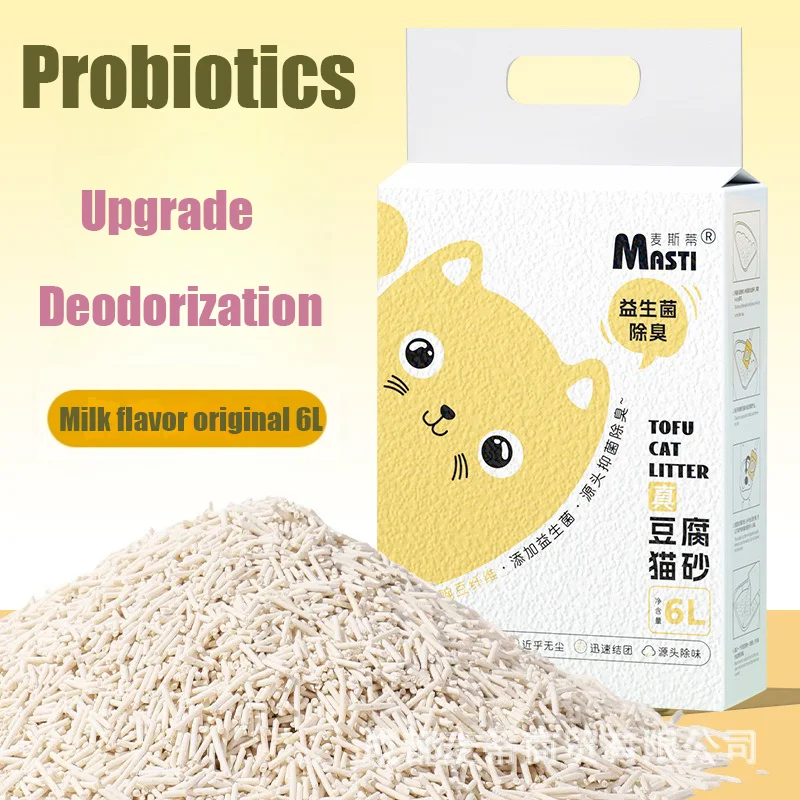 6L-Deodorant-Tofu-Cat-Litter-Probiotic-Deodorizing-Sand-Carbon-Low-Dust ...