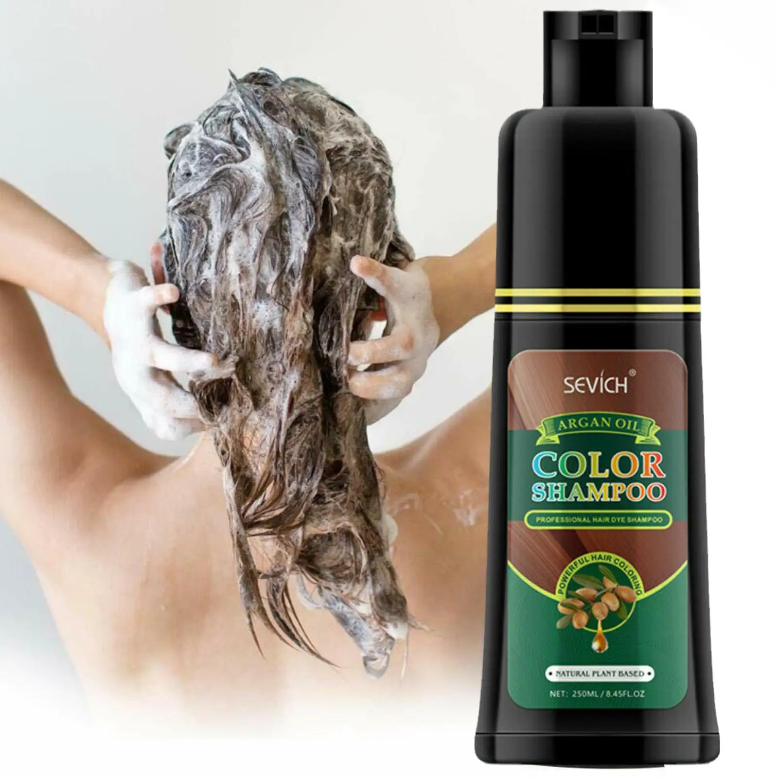 Type A Shampoing professionnel colorant pour cheveux, shampoing à base ...
