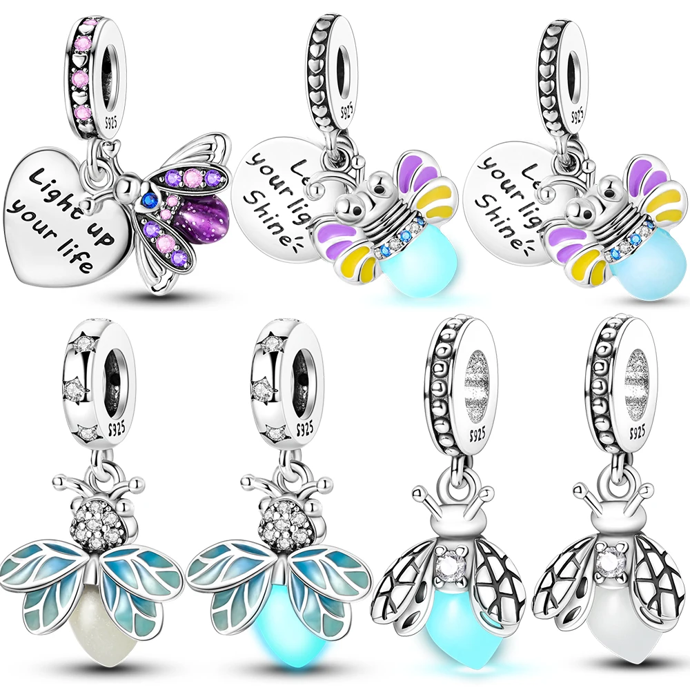 925-Sterling-Silver-Chameleon-Glowworm-Animal-Charms-Changes-Color ...