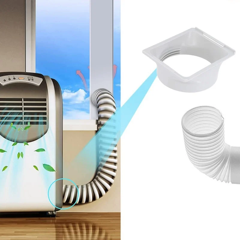 Air Conditioner Exhaust Duct Hose Adapter AC Ducts Removable Dual Duct ...