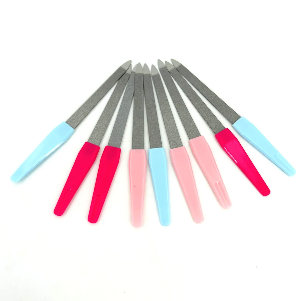 5pc-Set-Metal-Double-Sided-Nail-Files-Black-Handle-Strong-Edge-Manicure ...