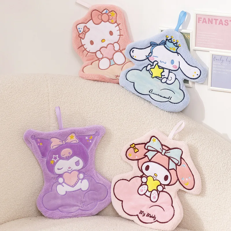 Sanrio-Cartoon-Coral-Fleece-Towel-Hello-Kitty-Kuromi-Cinnamoroll ...