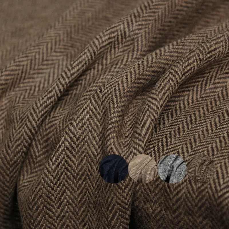 Redraspberry-Classic-Herringbone-Worsted-Wool-Garment-Materials-Autumn ...