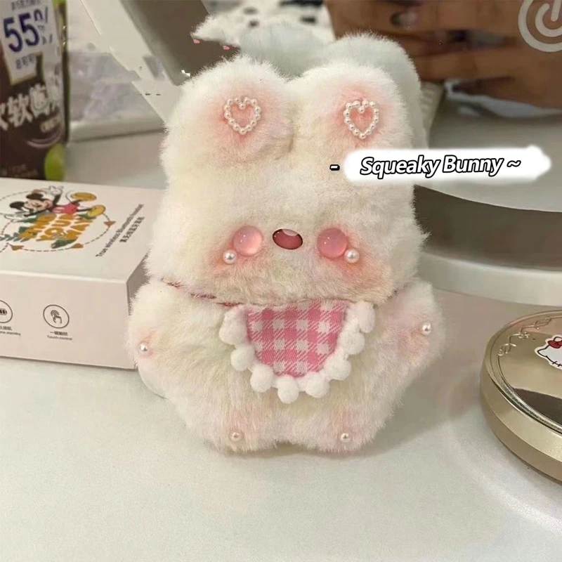 Cute-Pink-Plush-Rabbit-Key-Chains-Squeak-Sound-Bunny-Bag-Car-Pendant ...