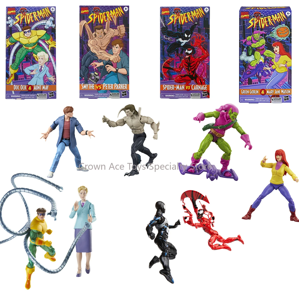 Hasbro-Marvel-Legends-VHS-Spider-Man-Smythe-Peter-Parker-Spider-Man ...