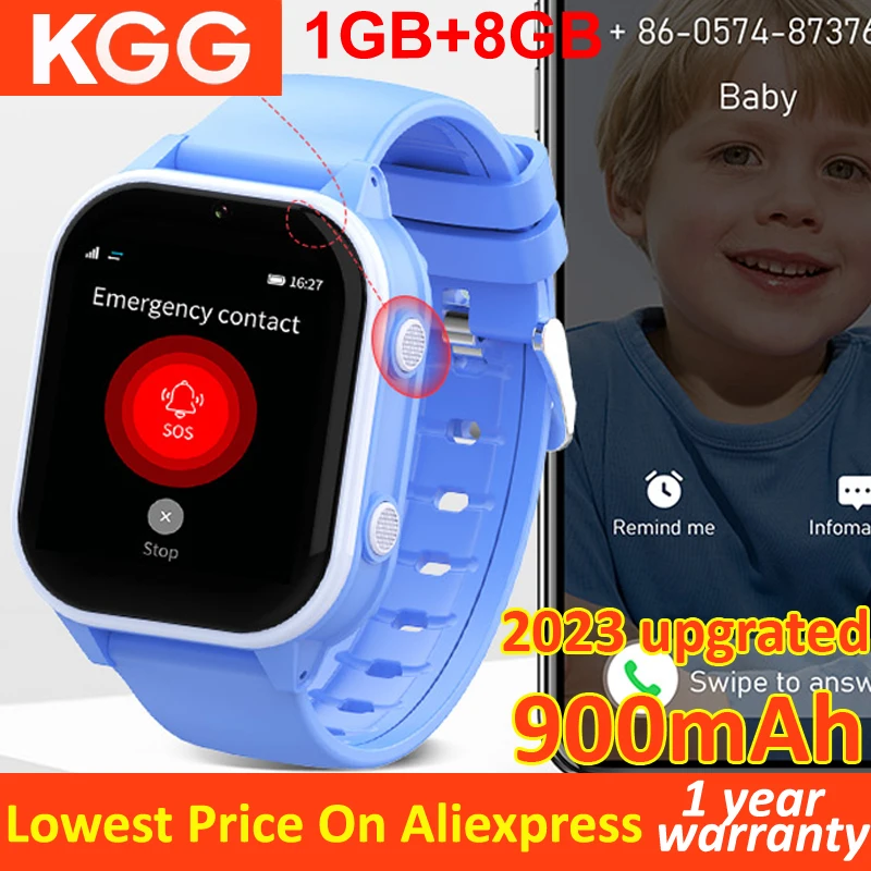 4G-Kids-Smart-Watch-Phone-1GB-8GB-GPS-WIFI-Location-Video-Call-Remote ...