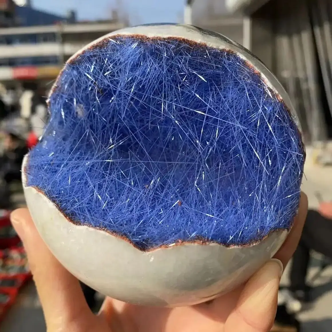 Huge-Natural-Goethite-Cluster-Manganese-Ore-Symbiotic-Blue-Hair-Quartz ...