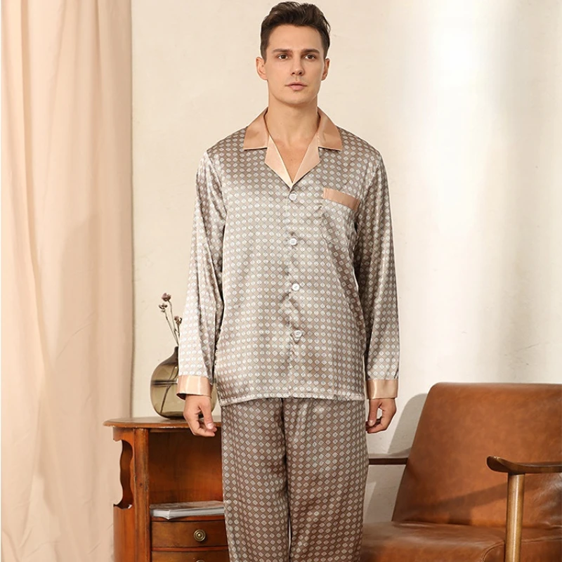 Comfort-Men-Nightwear-Euro-US-Size-Long-Sleeve-Pajamas-Sleeping-Suit ...